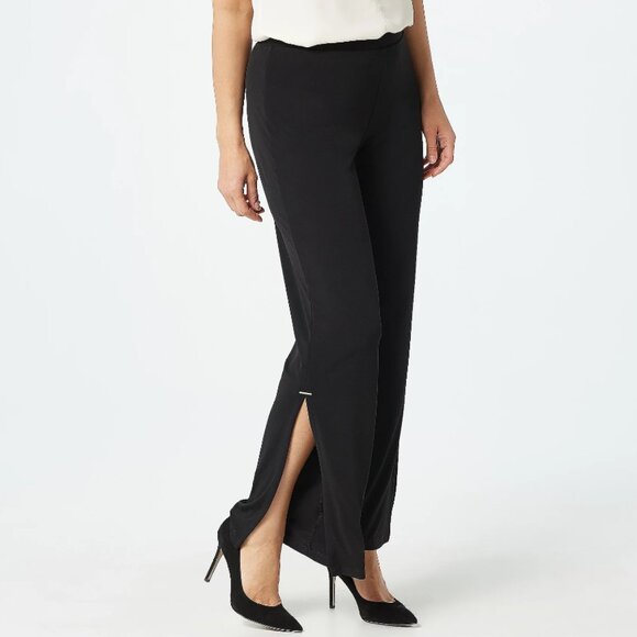 Susan Graver | Pants & Jumpsuits | Susan Graver Liquid Knit Split Leg ...
